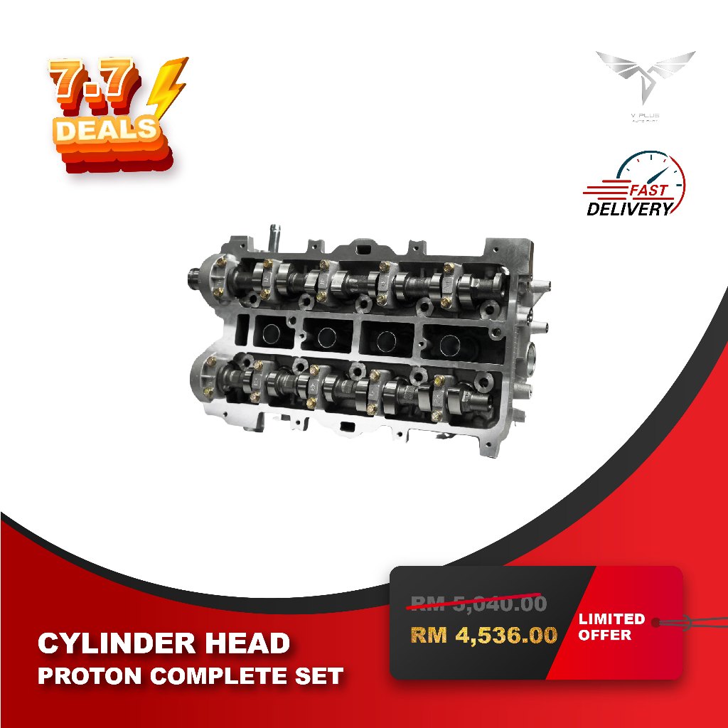 PROTON CYLINDER HEAD EXORA BOLD TURBO SUPRIMA PREVE (COMPLETE SET ...