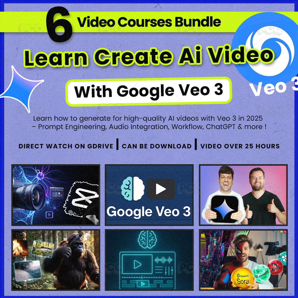 Video Course Bundle - Learn Google Veo 3 ( Learn Make Ai Video With ...
