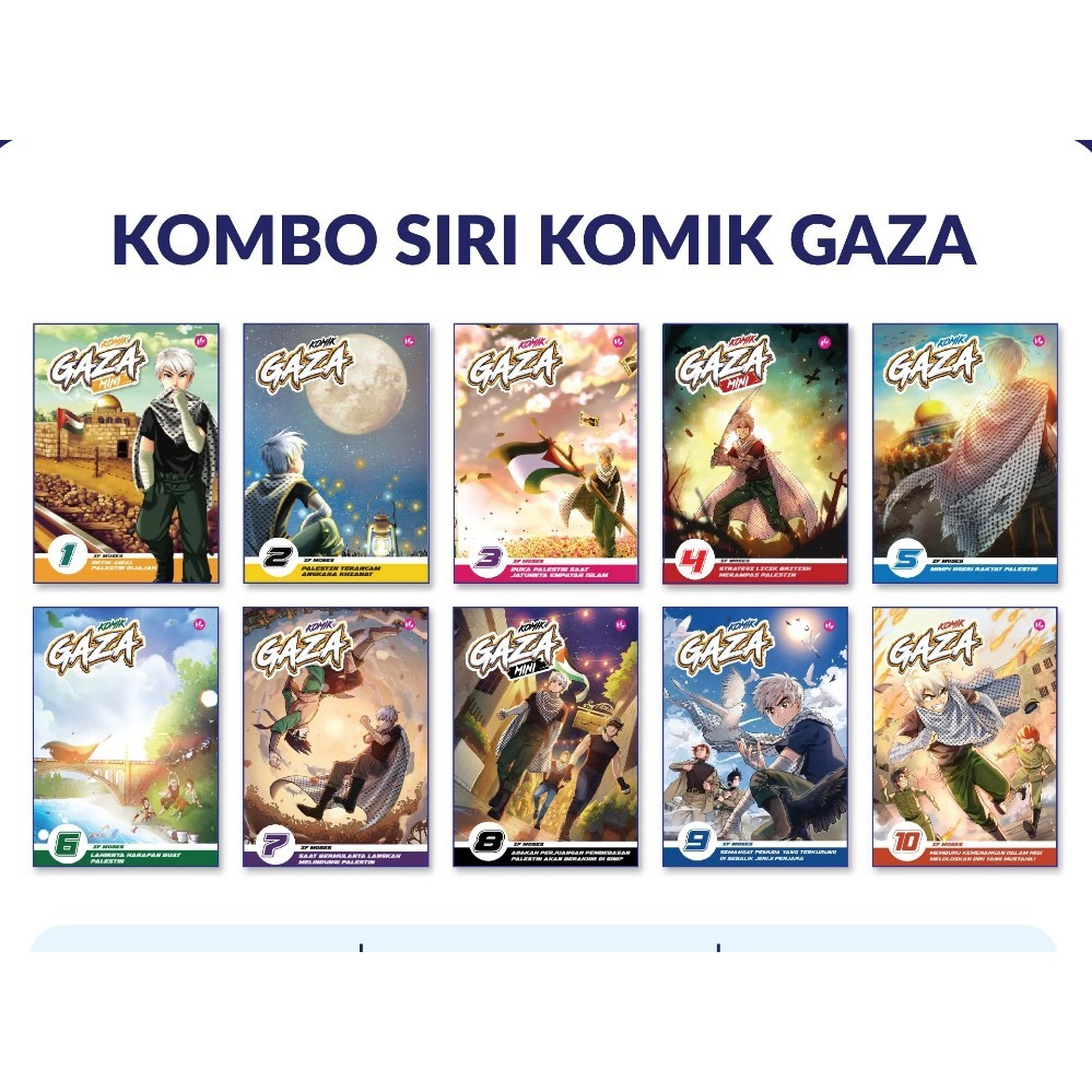 NEW KOMIK MINI GAZA 7 DAN KOLEKSI KOMIK MINI GAZA 1-10 | Shopee Malaysia