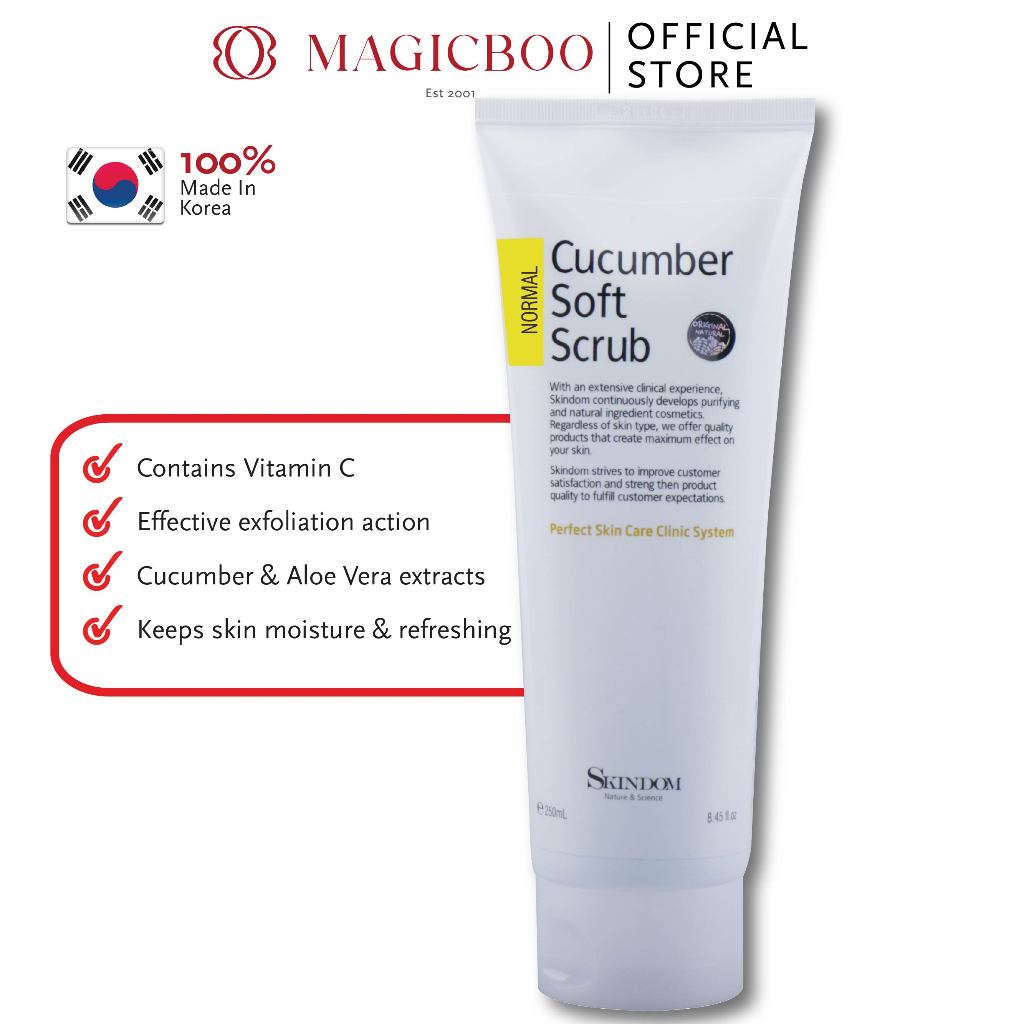 Magicboo Skindom Cucumber Soft Scrub 250ml | Shopee Malaysia