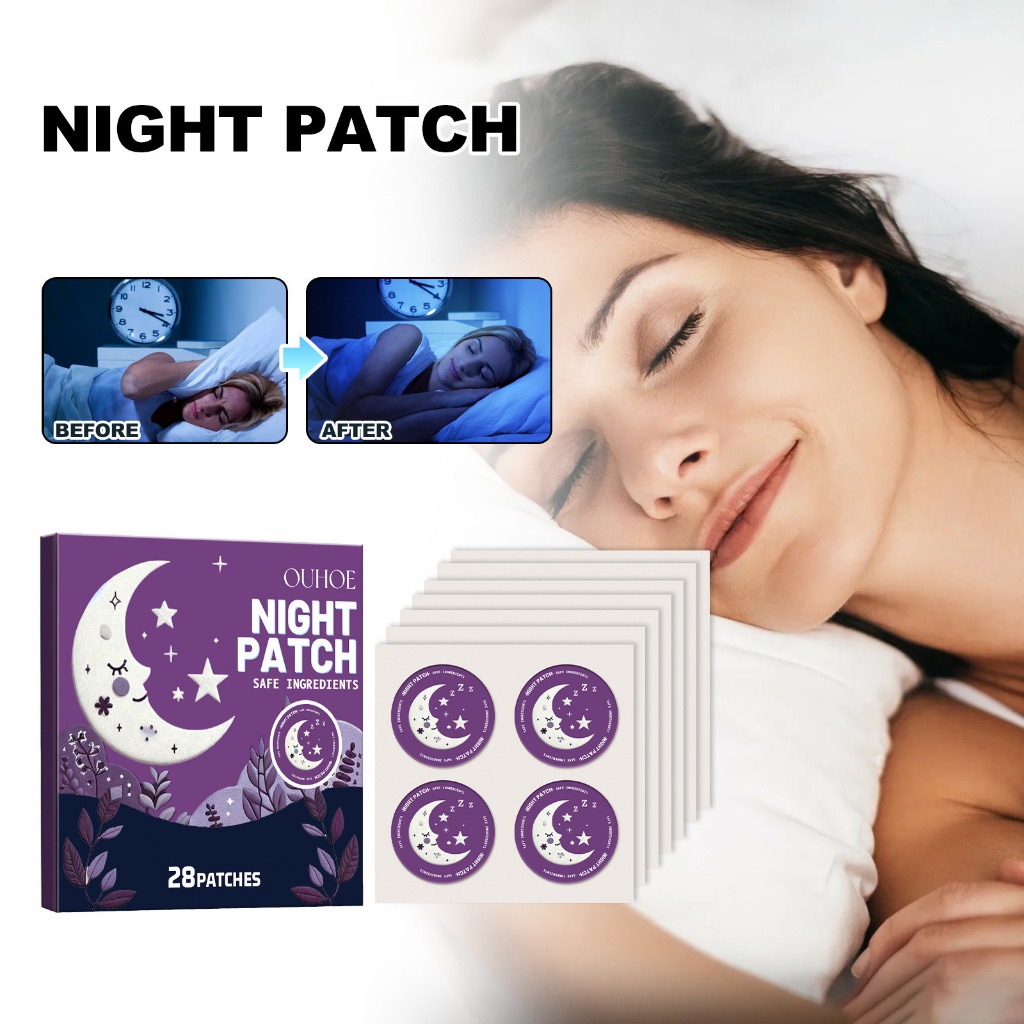 OUHOE Night Patch 28Sheets Quick Sleep Patches Herbal Help Kiamy ...