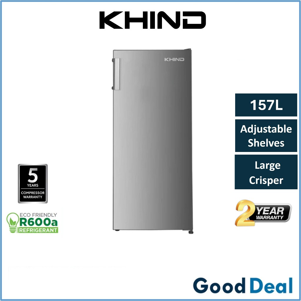 Khind RF165 Single Door Refrigerator Peti Sejuk Fridge | Shopee Malaysia