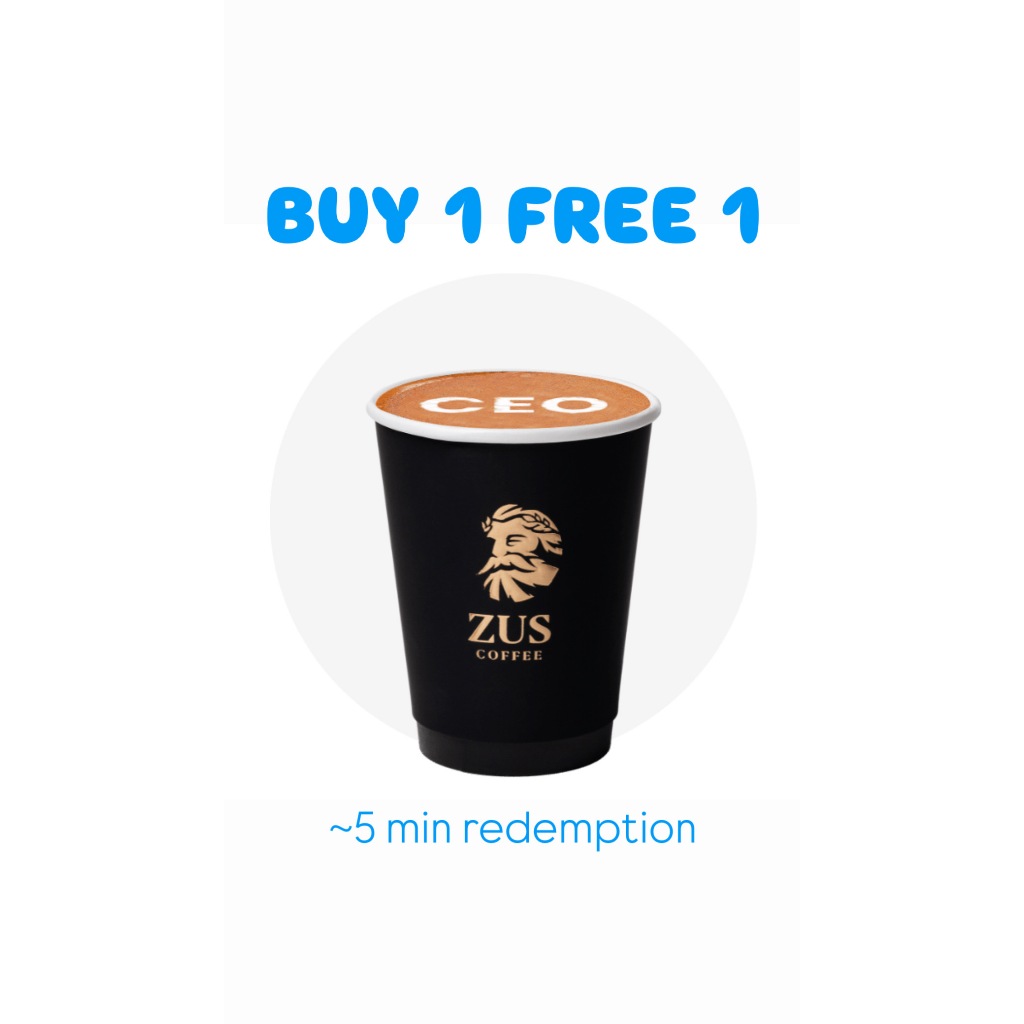 🥤 ZUS Coffee Buy 1 Free 1 Voucher (Drinks & Cake) 🍰 | Shopee Malaysia