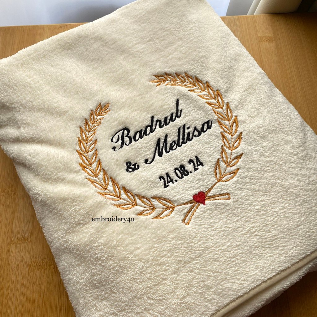 (CUSTOM) Machine: Towel Embroidery | Shopee Malaysia