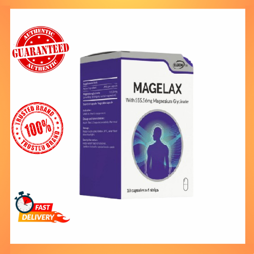 Eldon Magelax With 555.56mg Magnesium Glycinate 60's/migrain/sakit otot ...