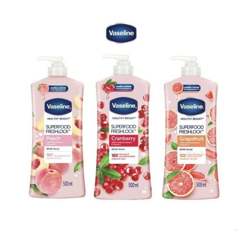 🇹🇭 LOTION VASELINE SUPERFOOD FRESHLOCK LOTION VASELINE BODY LOTION VASELINE WHITENING LOTION ...