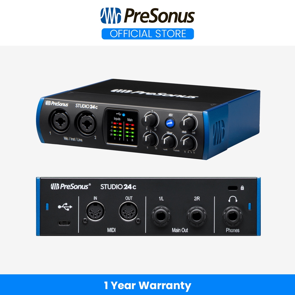 PreSonus Studio 24c USB-C Audio Interface | Shopee Malaysia