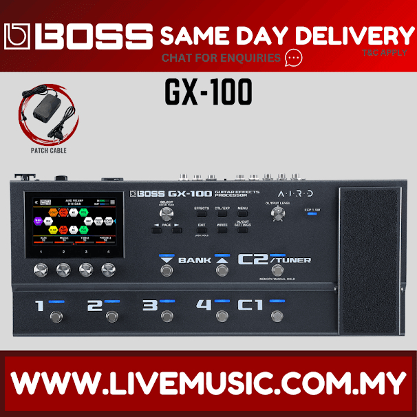 Boss GX-100 Guitar Effects Processor With LPC-L Hardcase ( GX100 / GX 100 ) | Shopee Malaysia