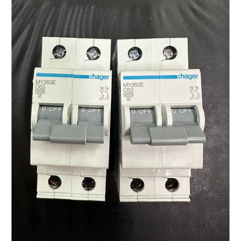 Hager MCB MY Series 2 POLE 40A/ 63A MCB 4.5KA | Shopee Malaysia