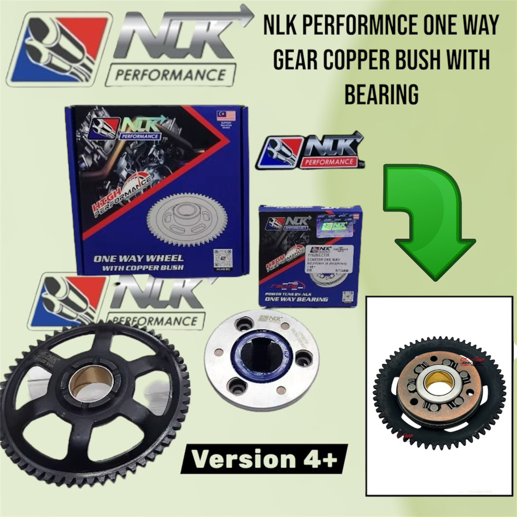 NLK PERFORMANCE ONE WAY STARTER GEAR HARDENED COPPER BUSH & ONE WAY ...