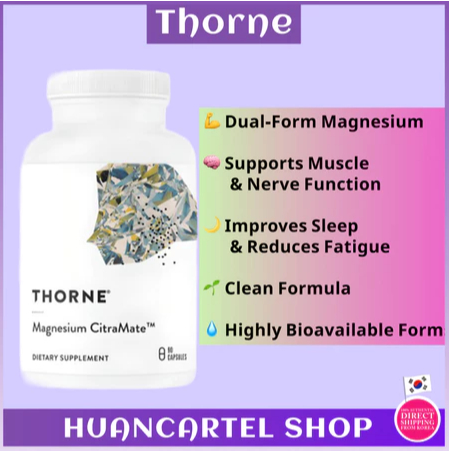 THORNE Calcium-Magnesium Malate - Gluten-Free Supplement with Magnesium ...