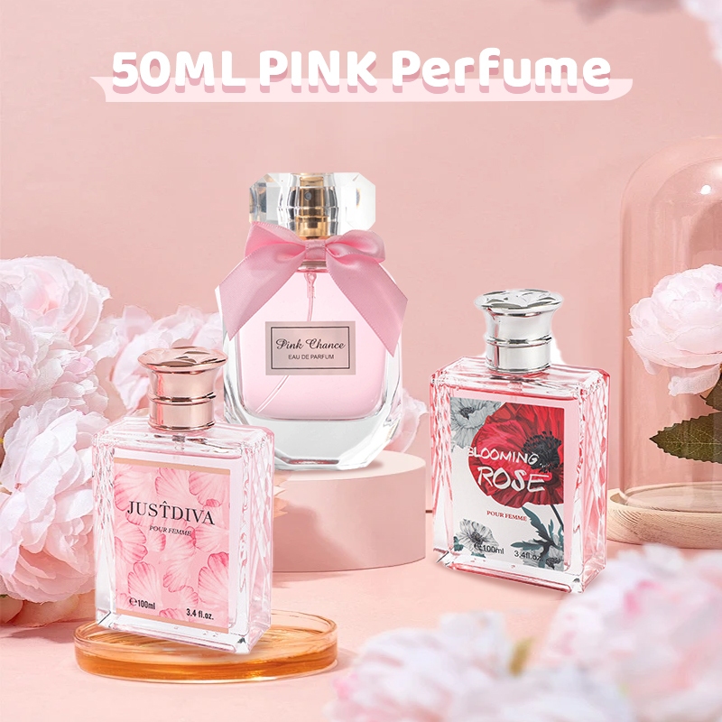 50ML PINK Perfume Floral-Fruitynotes Long-lasting EDP Fragrance For ...