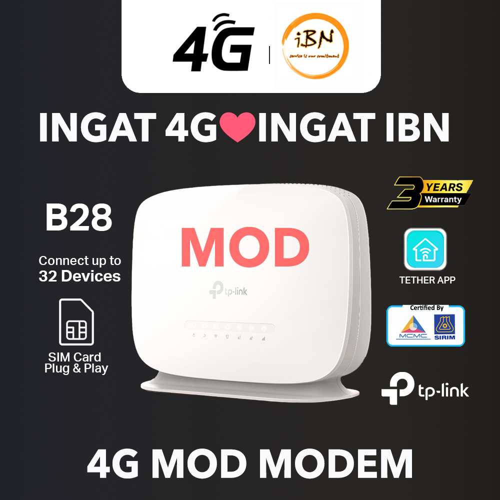 TP-Link MR105🔥UNLIMITED🔥300 Mbps Wireless N 4G LTE Router TL-MR105 BAND ...