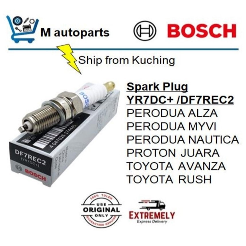 [EM]Myvi lagi best Spark Plug Alza Spark Plug BOSCH SPARK PLUGS YR7DC ...
