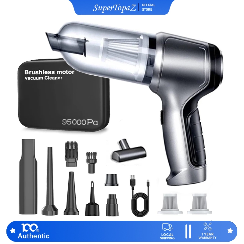95000Pa Cordless Car Vacuum Cleaner German Brushless Powerful Vacuum ...