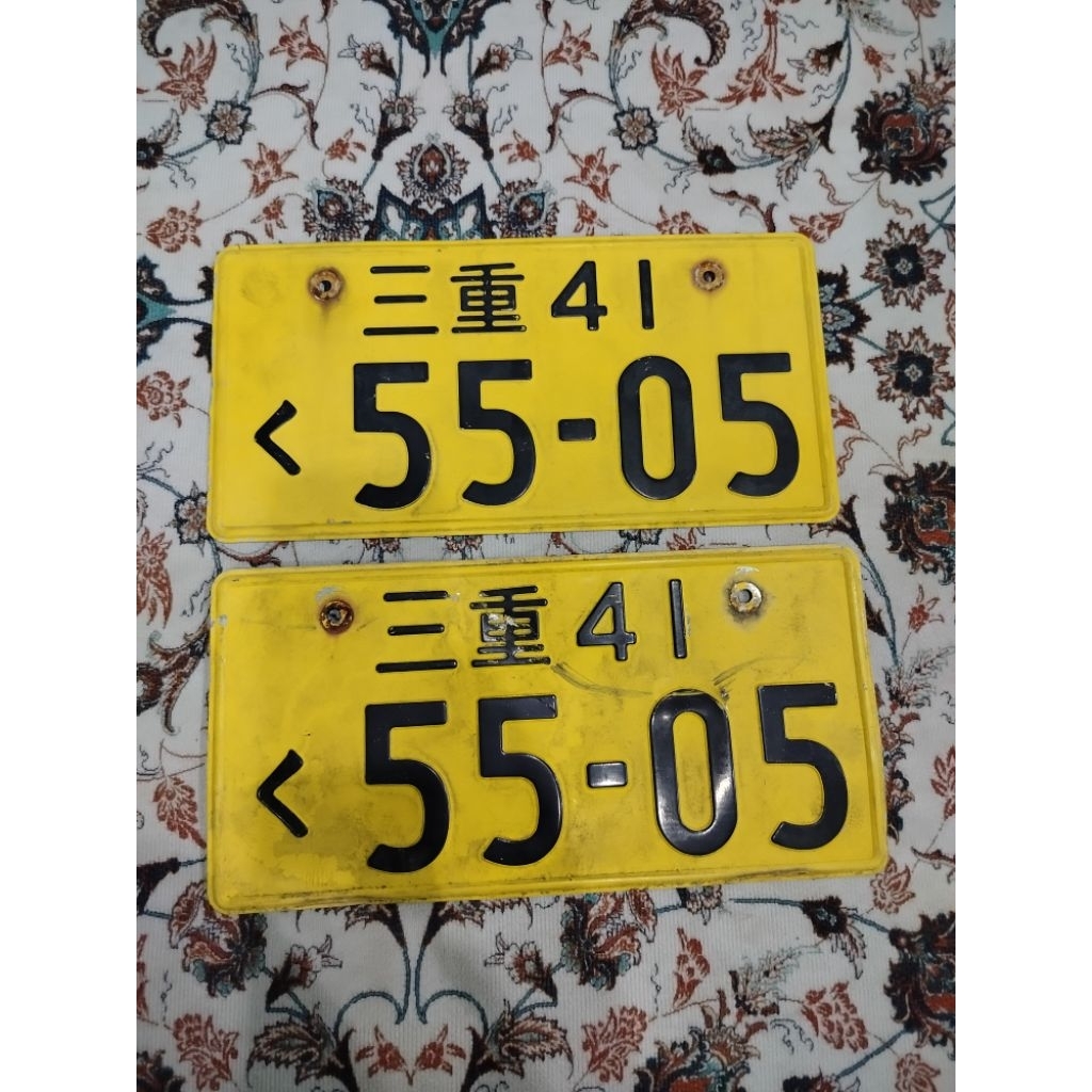 ORIGINAL PLATE NUMBER JAPAN 2PCS | Shopee Malaysia