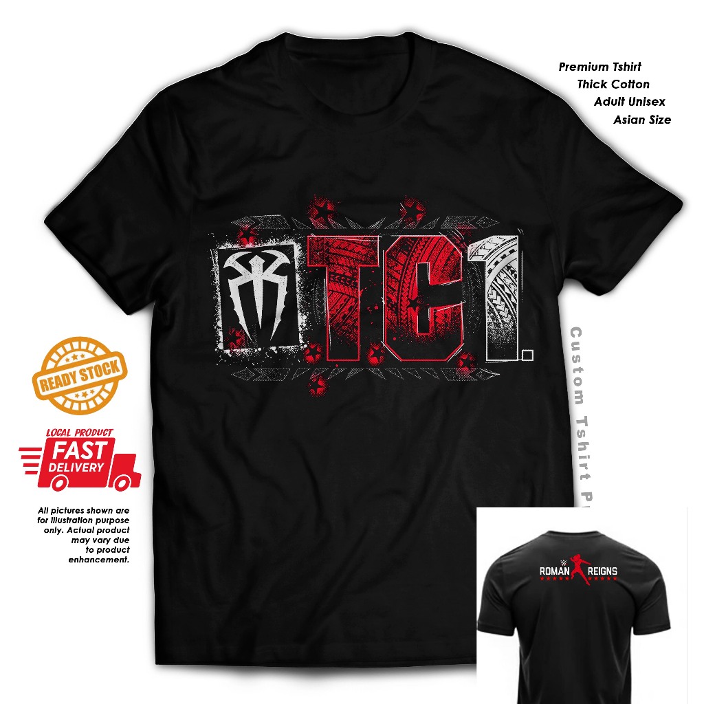 Your Original Tribal Chief OTC1 OTC Roman Reigns WWE wrestling cotton ...