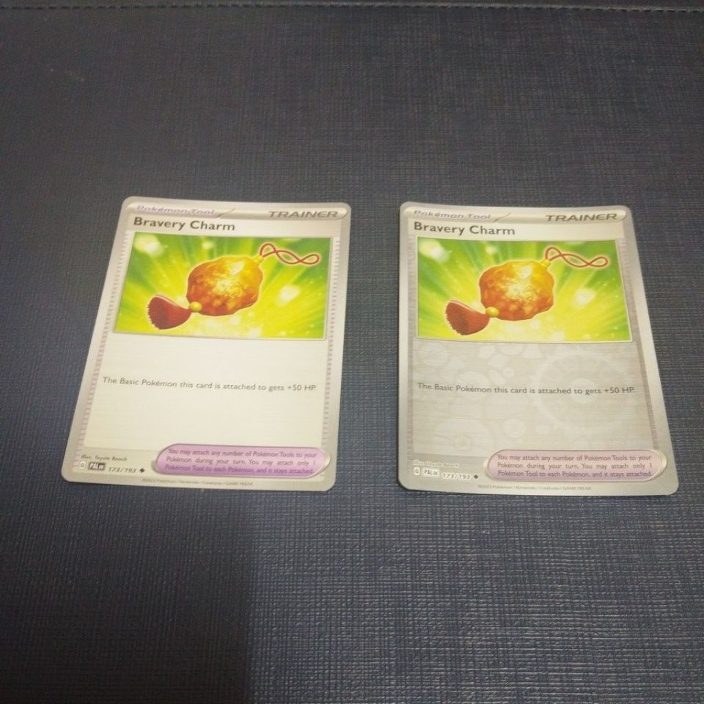Original Pokémon TCG - Bravery Charm 173/193 Paldea Evolved | Shopee ...