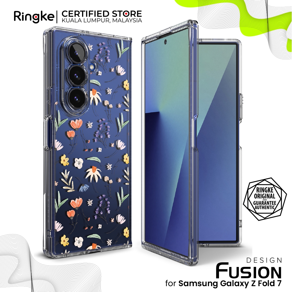RINGKE® FUSION DESIGN Holographic Samsung Galaxy Z Fold 7 Flower ...