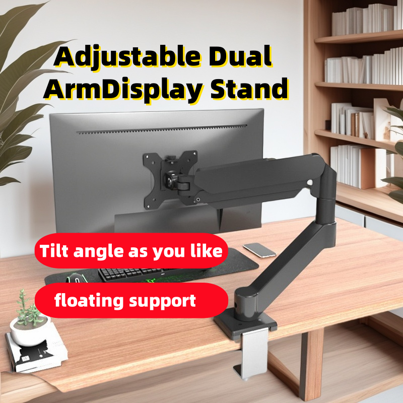 Monitor arm dual Desktop Mount Bracket 17-32 Inch Adjustable Monitor ...