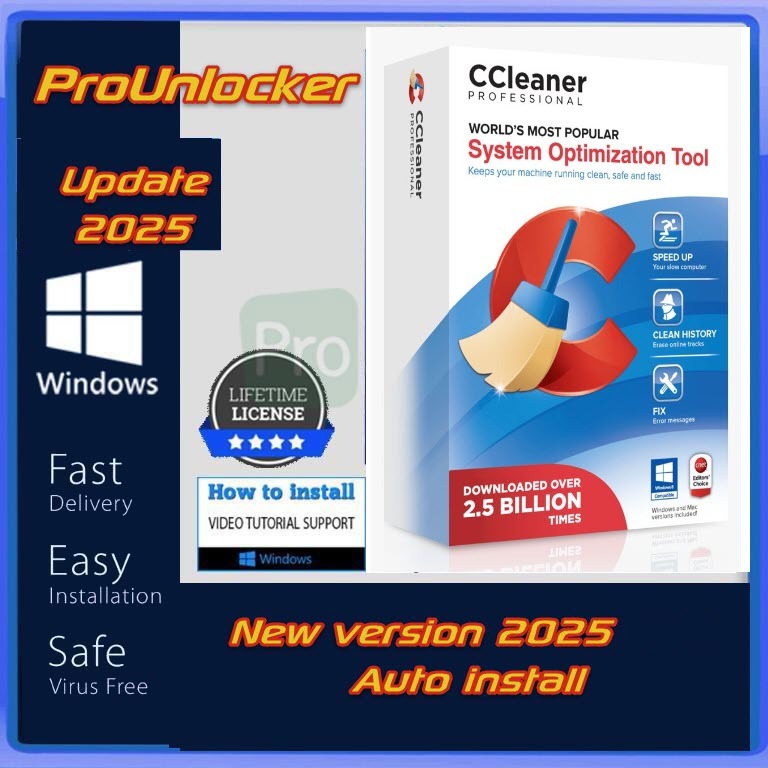 CCleaner Pro v6.40 2025 Plus 3 in 1 Full activated lifetime | Shopee Malaysia