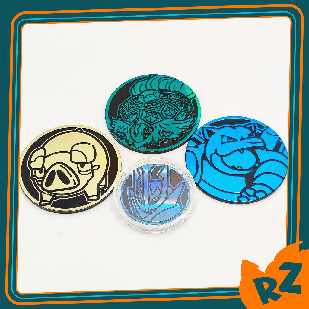 [Original] Official Pokemon TCG Coins (Empoleon, Blastoise, Terapagos ...