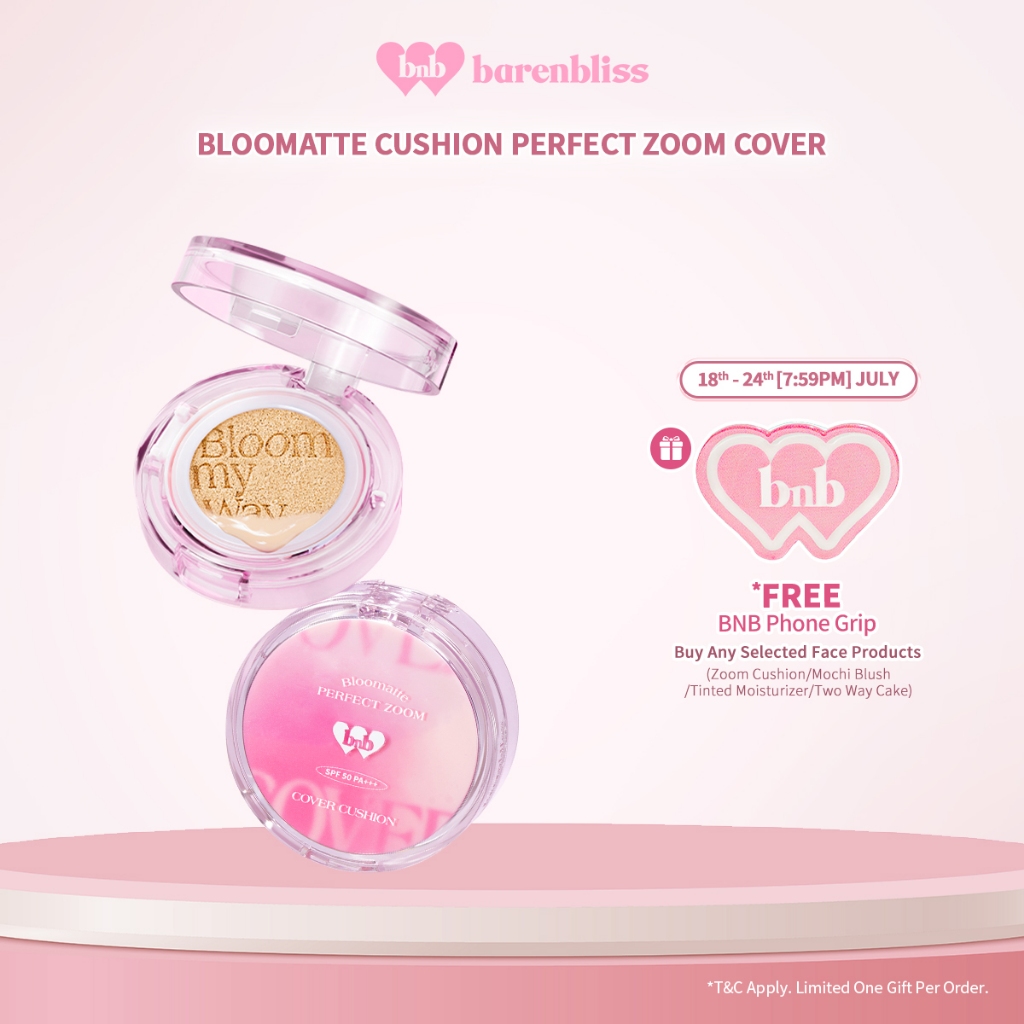 [NEW] BNB barenbliss Bloomatte Perfect Zoom Cover Cushion [16H Flawless Matte] 15g Kusyen ...