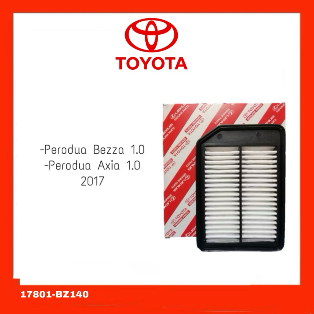 Toyota Air Filter for Perodua Axia 1.0 / Bezza 1.0 2014-2024 / Daihatsu ...