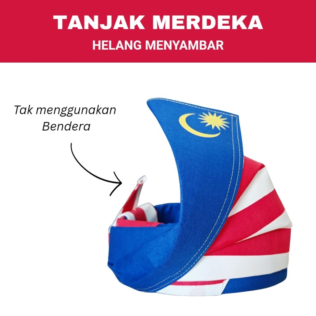 🇲🇾🇲🇾 Sampin / Tanjak Bendera malaysia Merdeka kanak-kanak - Samping ...