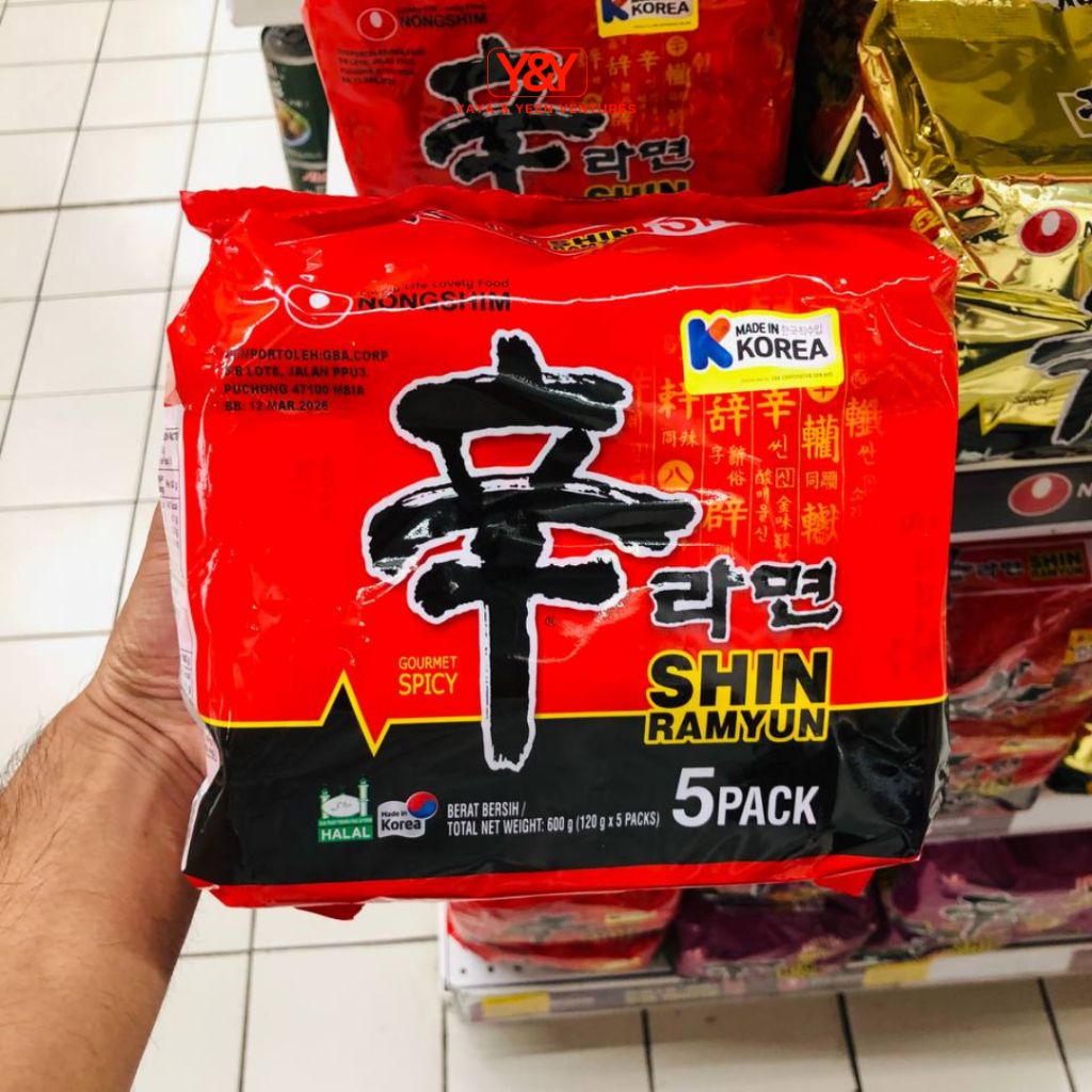 Nongshim Shin Ramyun 120Gram x 5 Packs | Shopee Malaysia