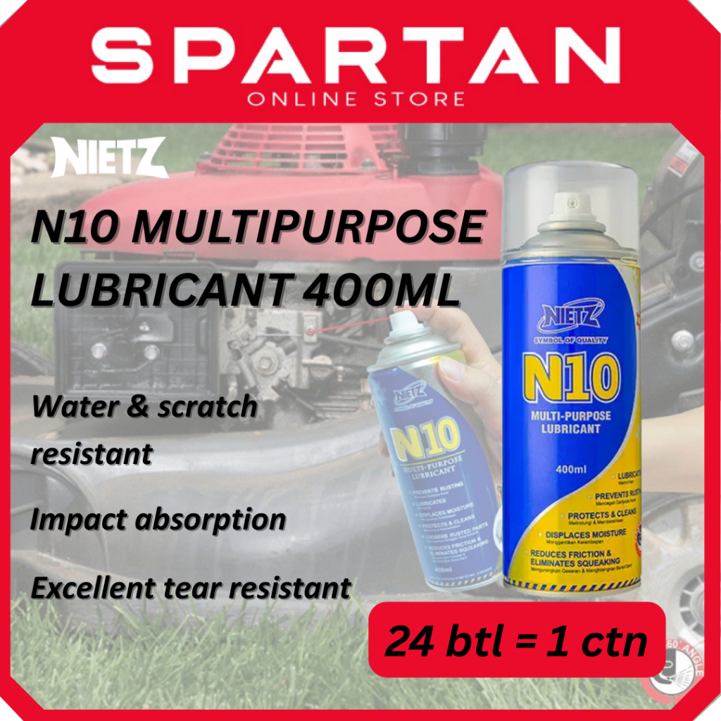 NIETZ N10 Multi-Purpose Lubricant Spray 400ml | Anti Rust Oil ...
