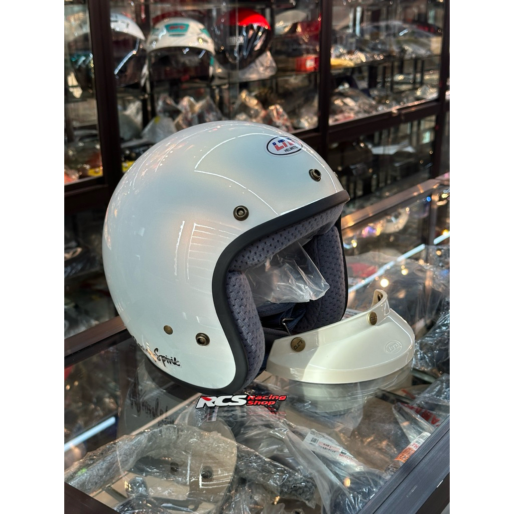 100% Ori + Sirim Racing Spirit MAG LTD 3 Button Helmet Warna Pearl ...