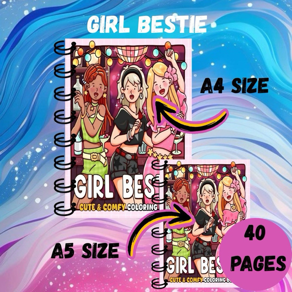 GIRL BESTIE – Buku Mewarna Untuk Kanak-Kanak, Remaja & Dewasa ...