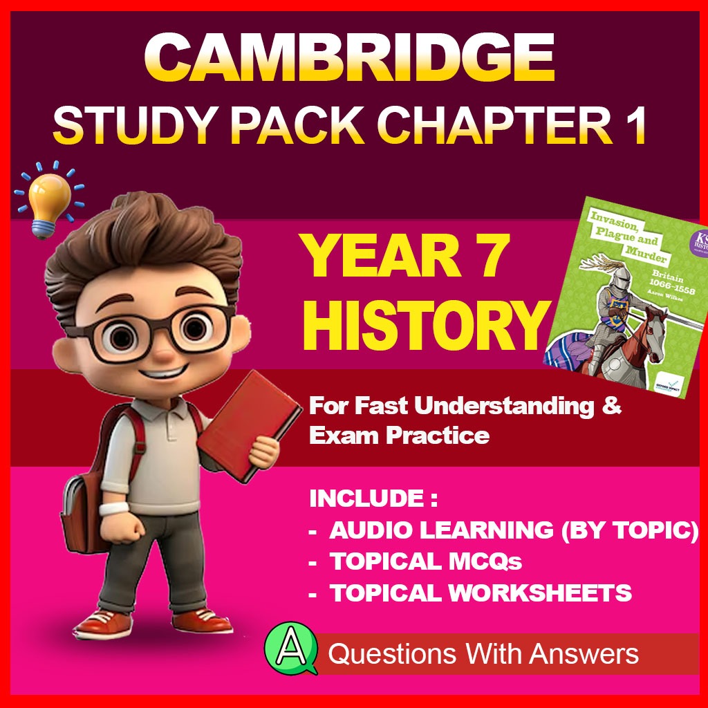 SP7-KS3 History Year 7 Study Pack | Notes & Topical Worksheets ...