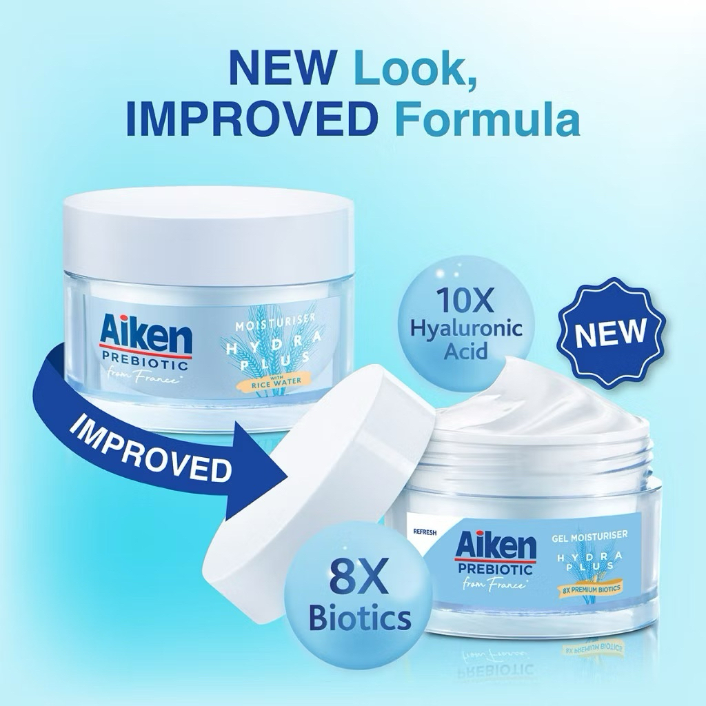 100% Original Aiken Prebiotic Hydra Plus Moisturiser / Face Mist ...