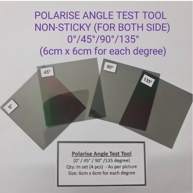 Polarise degree / angle test tool for LCD monitor (Non-sticky for both ...
