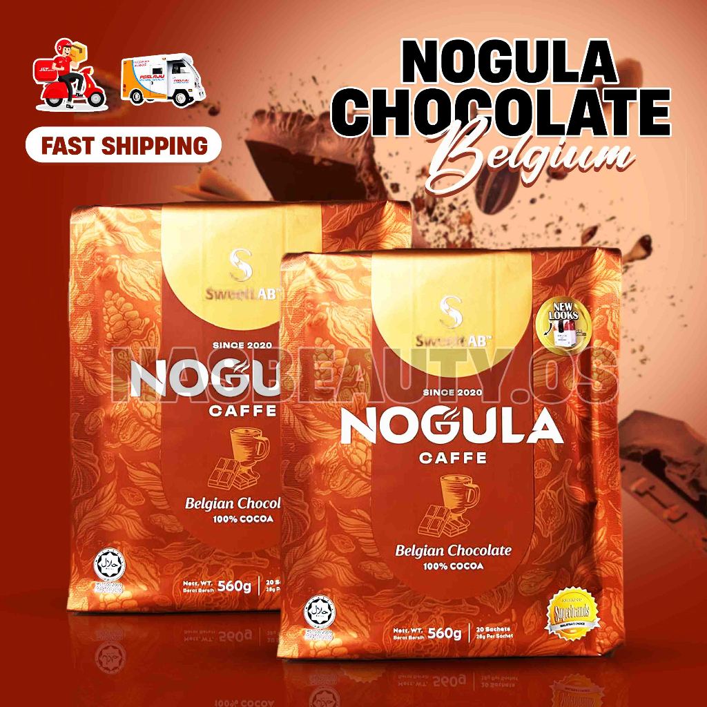 SWEETLAB NOGULA CAFFE BELGIAN CHOCOLATE 3IN1 ORIGINAL (READY STOCK ...