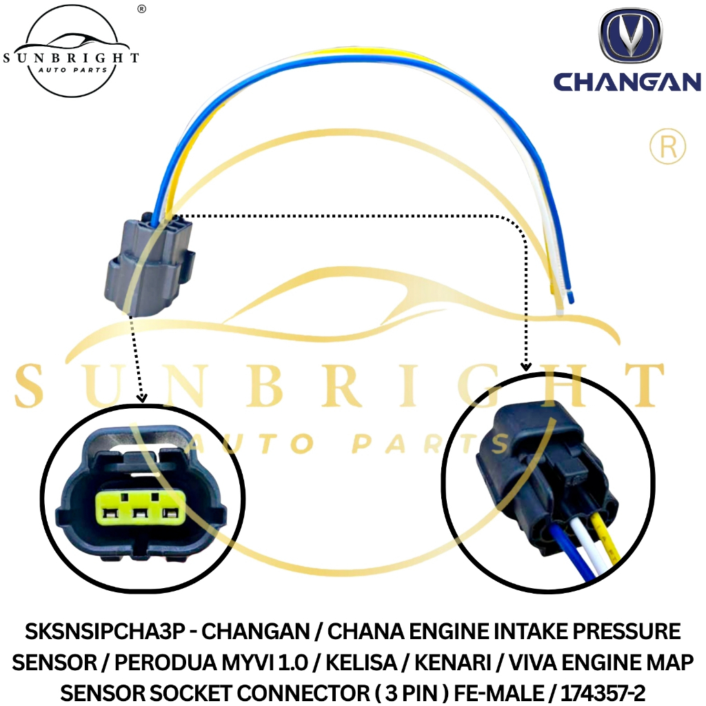 CHANGAN/CHANA ENGINE INTAKE PRESSURE SENSOR/MYVI/KELISA/KENARI/VIVA ...