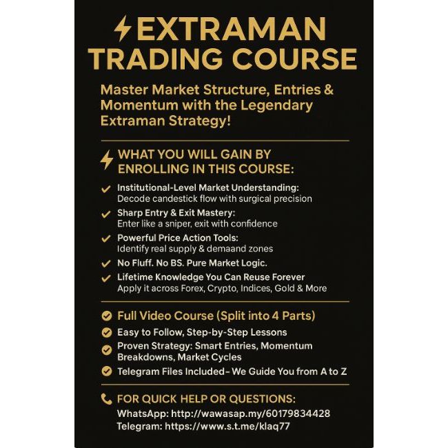 ⚡️ EXTRAMAN TRADING COURSE ⚡️ Master Market Structure, Entries & Momentum with the Legendary ...