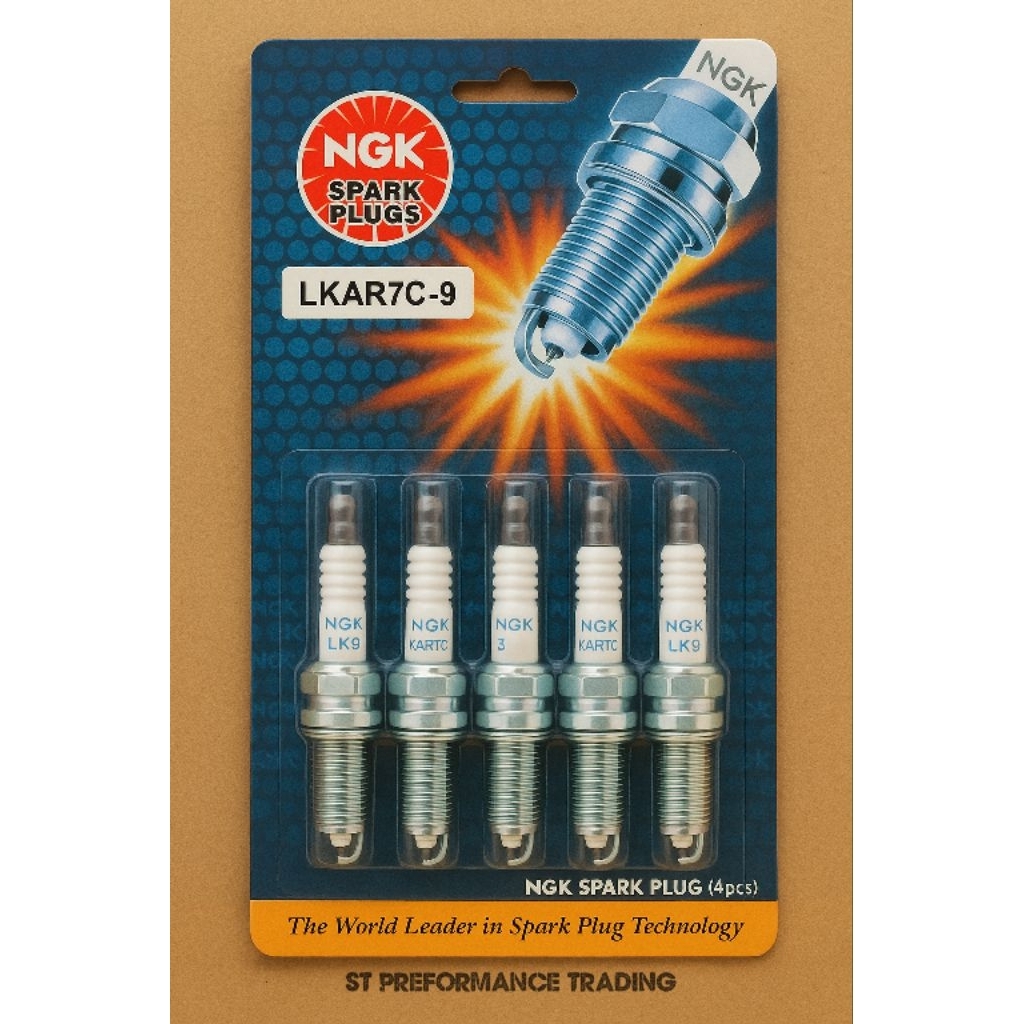 LKAR7C-9 NGK Spark Plug for Proton Geniune Iriz Saga vvt Persona Iriz Perodua Bezza 1.3 Myvi ...