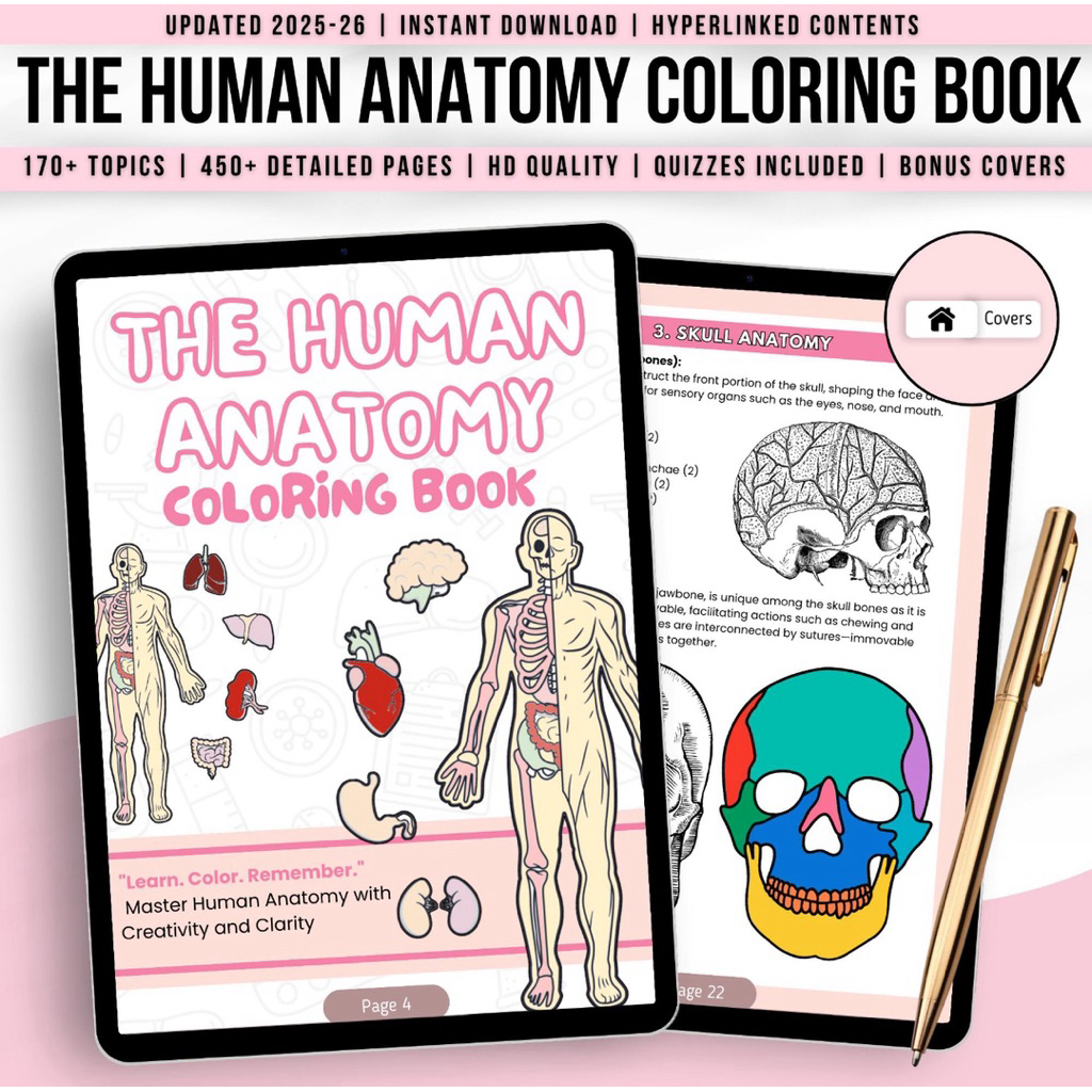 Human Anatomy Coloring Book Anatomy Study Aid Body Systems Coloring
