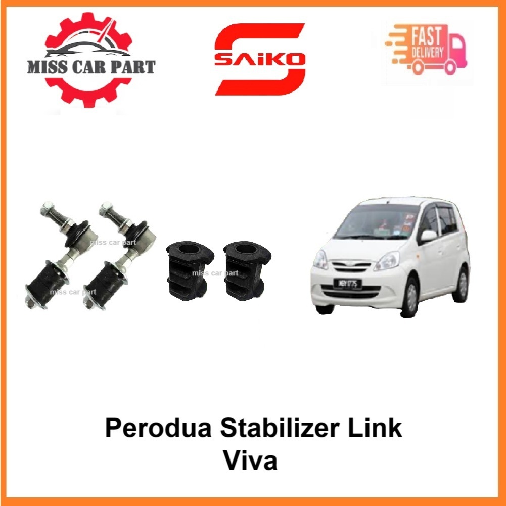 Saiko Perodua Viva Front Stabilizer Absorber Link Bush Set (48821-B2010 ...