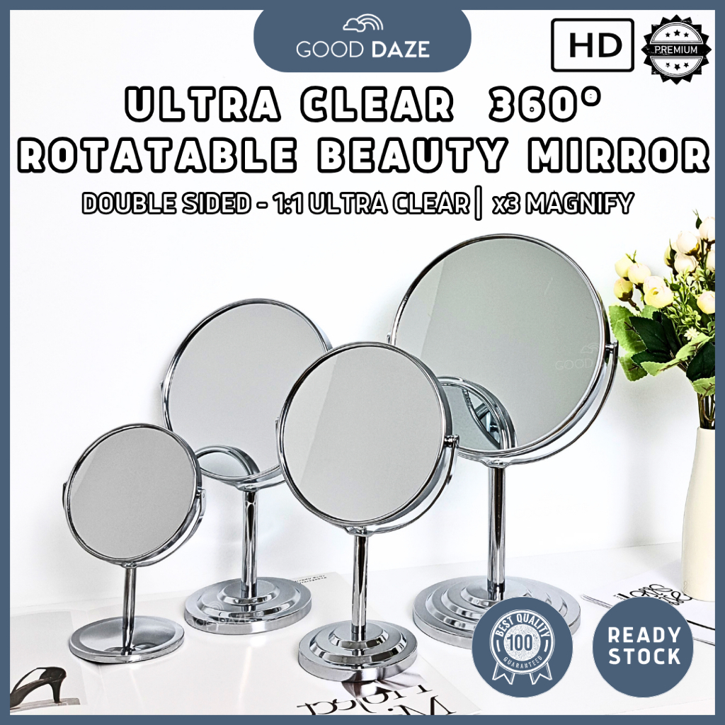 Good Daze Mirror Stand Makeup Mirror Decor Mirror Desk 化妆镜 Cermin Bulat ...