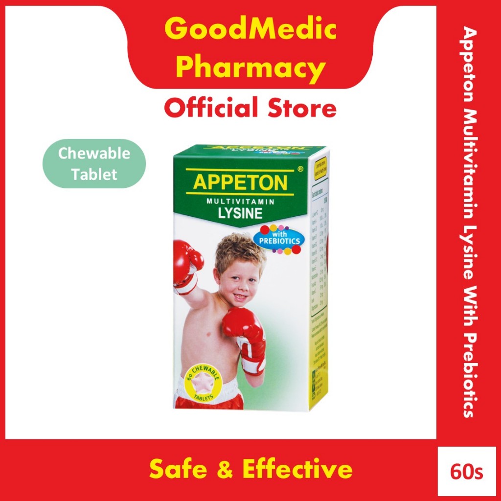 Appeton Multivitamin Lysine With Prebiotics Chewable Tablet (60s ...