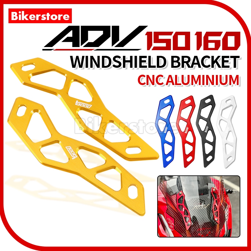 ADV150 ADV160 Windshield Bracket Full CNC Alloy Windscreen Wind Shield ...