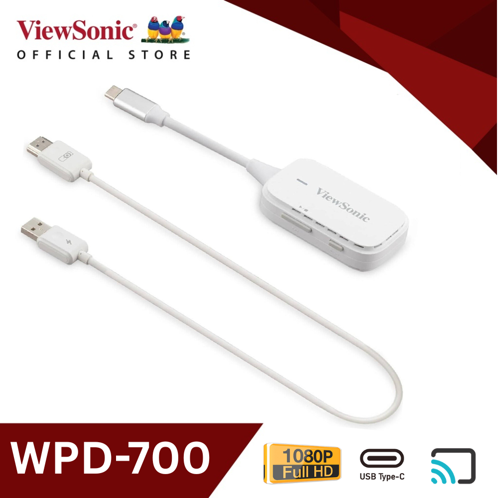 VIEWSONIC WPD-700 / WPD-900 VIEWSHARE WIRELESS SCREEN CASTING KIT WITH ...