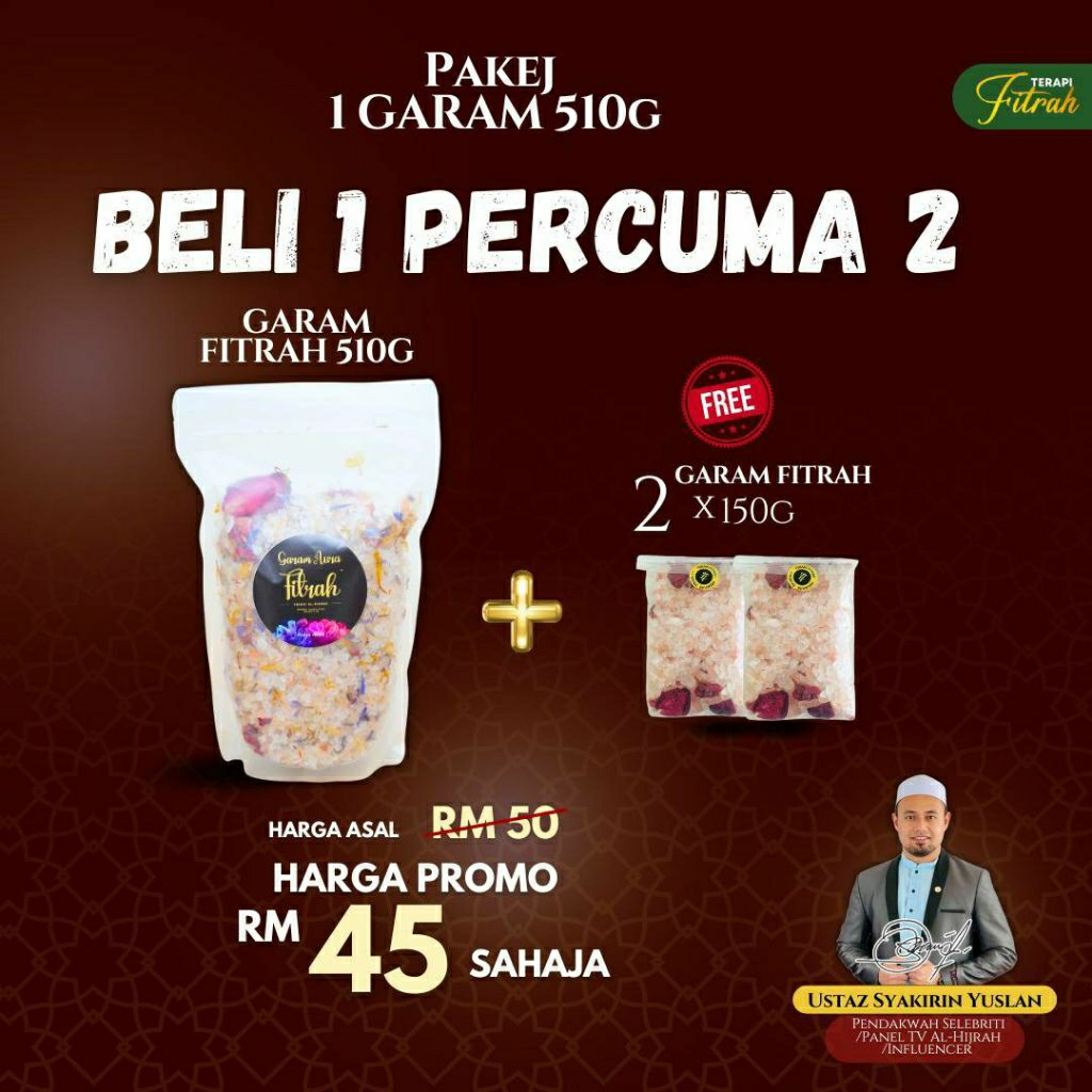 [Preferred] 💯 🔥 MANDIAN DETOKS - GARAM TERAPI FITRAH | Shopee Malaysia