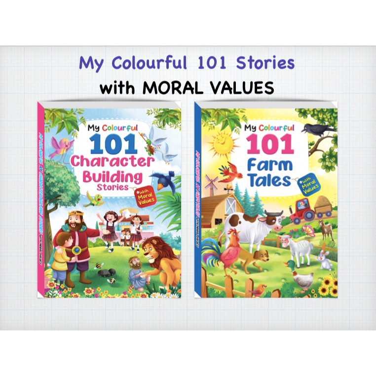 My Colourful 101 Character Building Stories Book & Farm Tales Story ...