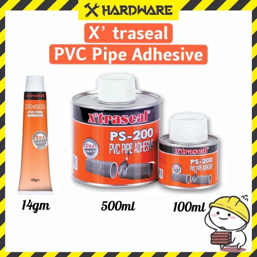 X'traseal PS-200 PVC Pipe Adhesive/PVC Paip Gum/Water pipe glue/Gum ...