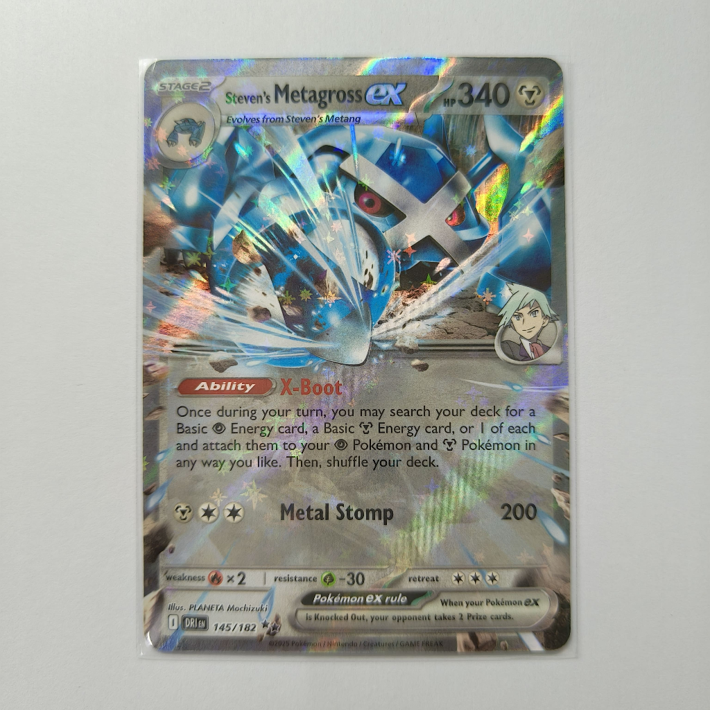 Pokemon Trading Card - Steven's Metagross ex -145/182 - SV10: Destined ...